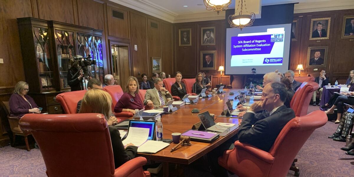Regents approve SFA joining University of Texas system Regents approve SFA joining University of Texas system